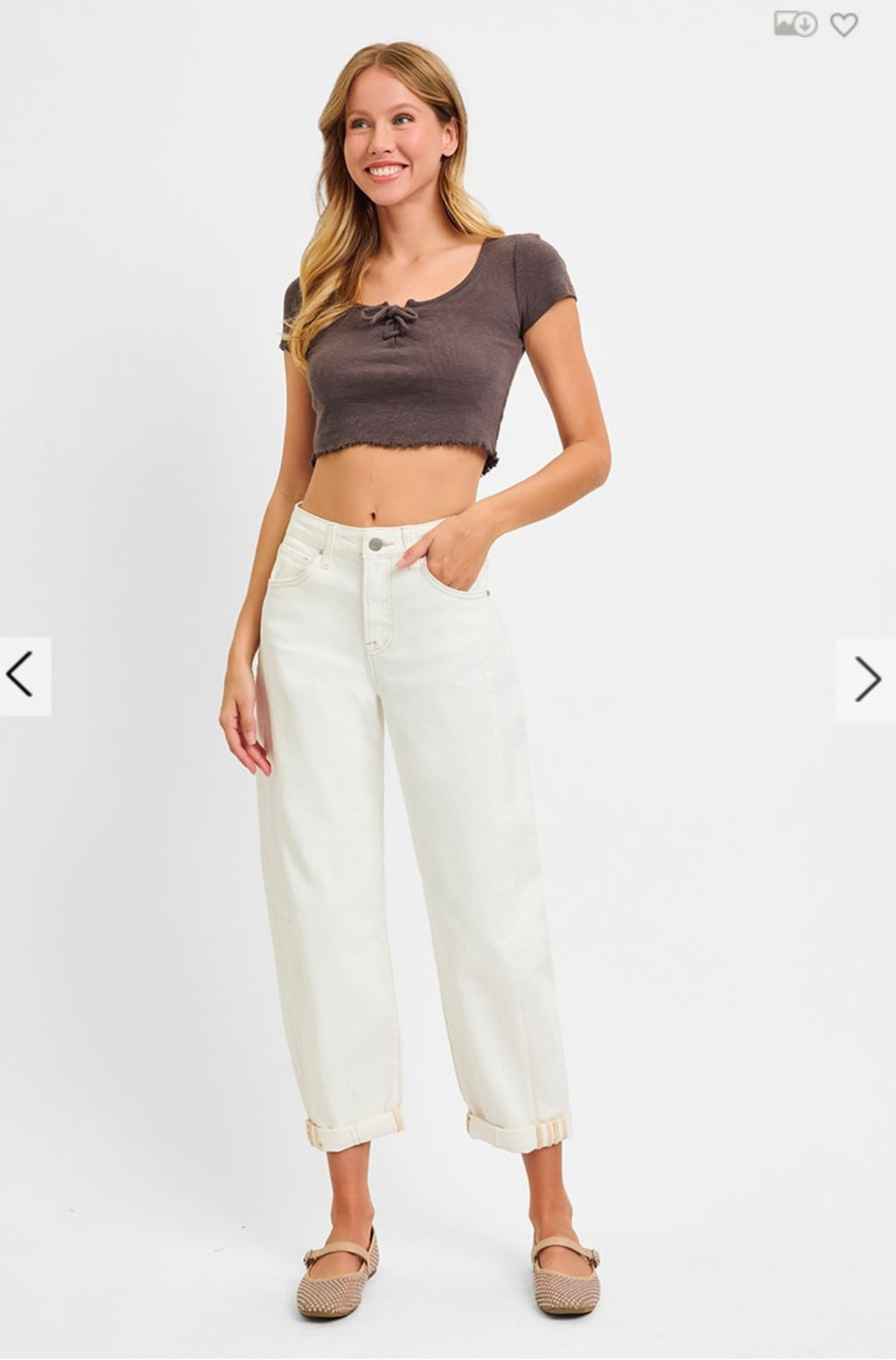 White Risen Barrel Jeans – Rachel Ann Trendz Co.